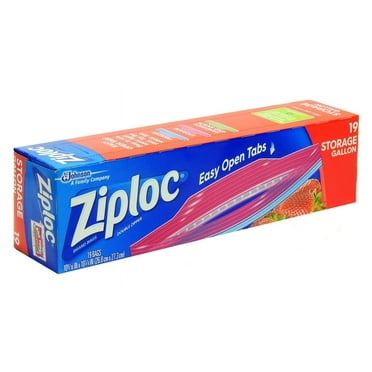 Ziploc Jumbo Storage Bags, XL Plastic, 4-Pack Extra Heavy Duty Big Bags ...