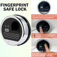 EMP Fingerprint Electronic Keypad Lock Left Swing Bolt Gun Safe Lock ...
