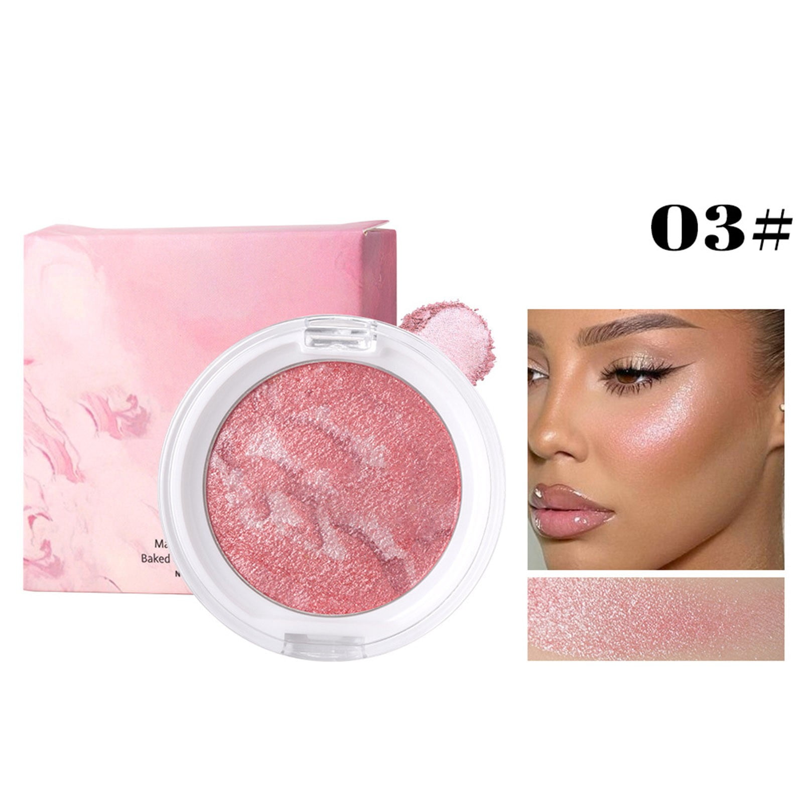 Click here for Fcbaudy Blush For Cheeks  Rose Powder Blush Tris-C... prices