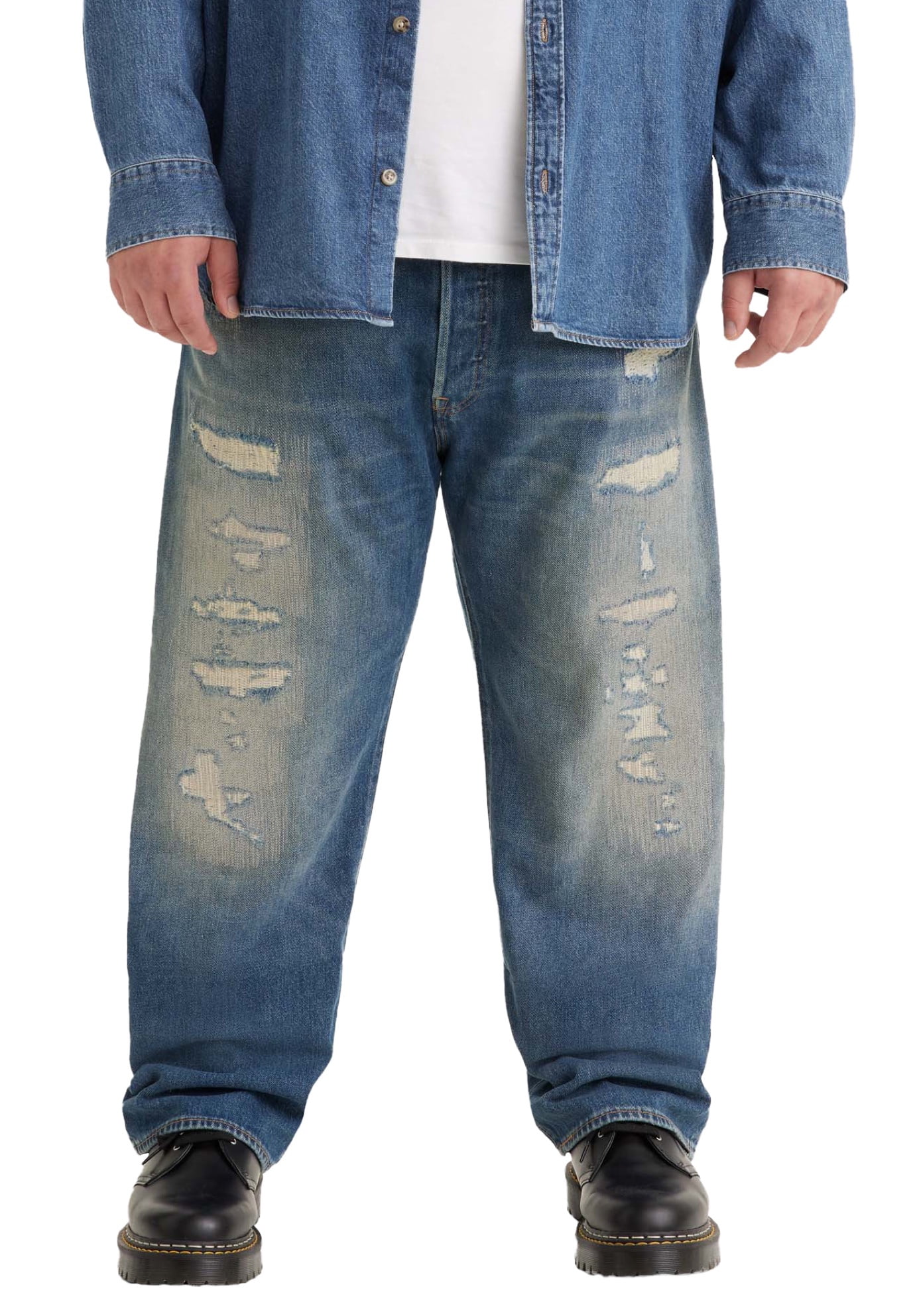Levi's Men's Big & Tall Levi's 501 Original Fit Stretch Jeans - Walmart.com