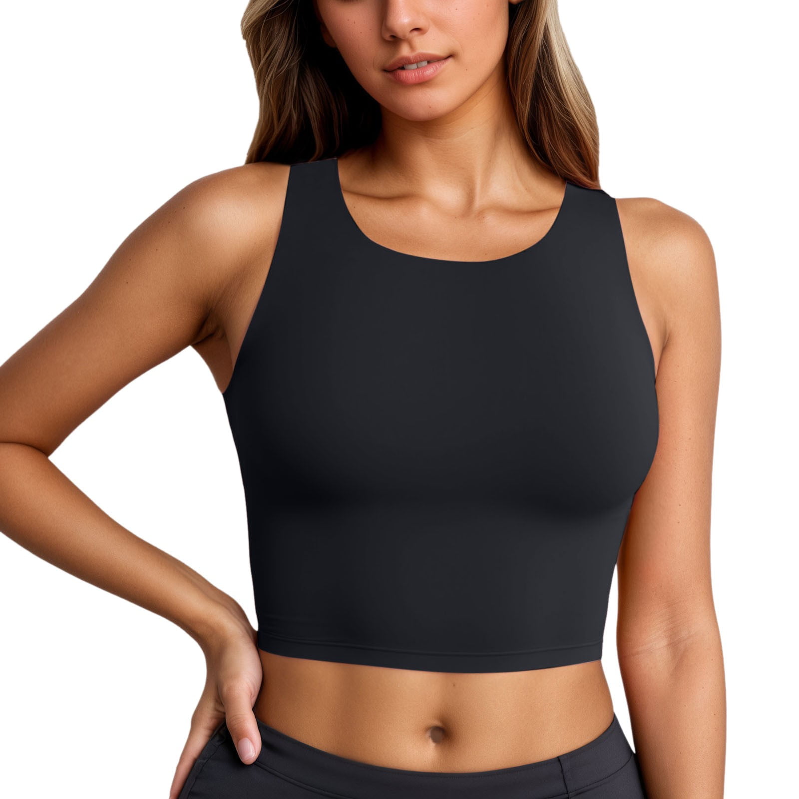 Click here for Gpoecd Tankini Swim Top For Women Solid Color Brea... prices