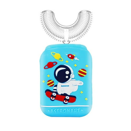 Kids Toothbrush Electric U Shape Astronaut Ultrasonic Automatic Brush ...