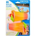 O2COOL Boca Plastic Beach Towel Clips - Multi-Color Caribbean Shape (2 ...