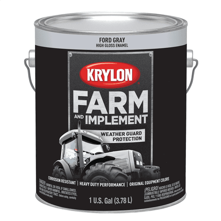 Krylon Farm & Implement Spray Paints, Gloss Black, 128 oz. Gallon ...