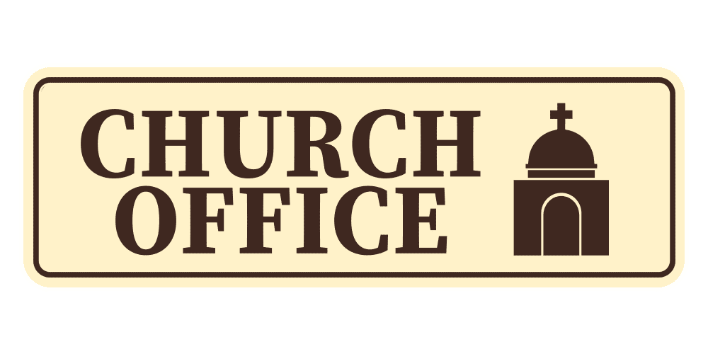 Church Office Sign