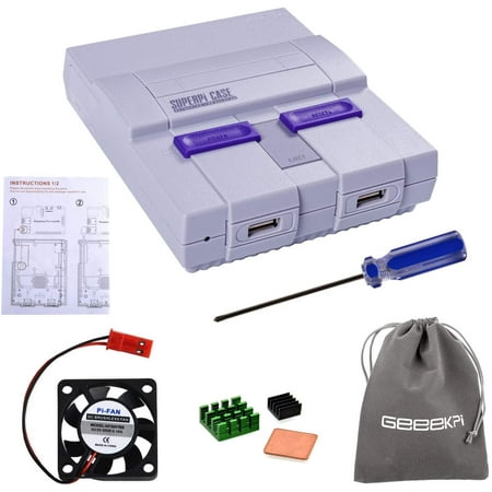 Retroflag SUPERPI CASE UCase NESPI CASE SNES Case with Functional Power Button and Reset Button ...