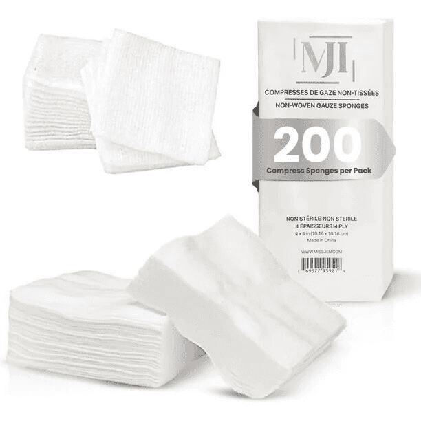 Click here for Mji 200 Pieces 4x4 Non Woven Gauze Pads - Non Ster... prices