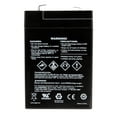 (2 pack) Universal Power Group 6 Volt 4.5Ah AGM Battery, F1 Terminal ...