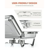 Wilprep 8qt Stainless Steel Chafing Dish Buffet Set, Hot Food Serving ...