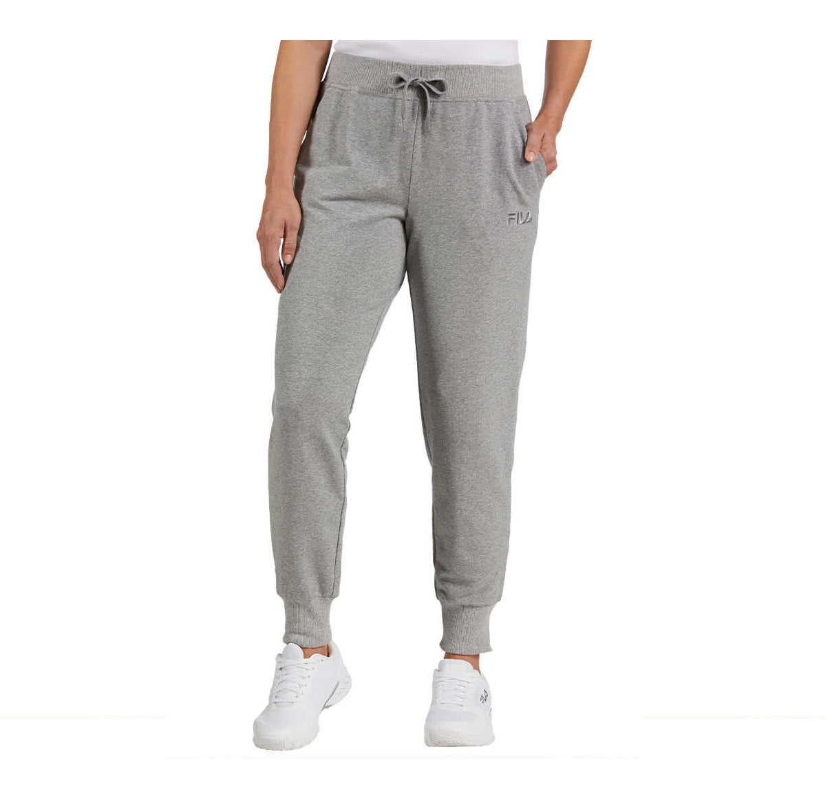 FILA Female Gray Jogger Pants for Women, XL Size - Walmart.com