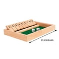 Wooden Shut The Box Dice Game, Classic Board Game With Double-Sided ...