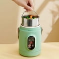 Basiess Portable Electric Slow Cooker, Mini Health Pot with Steamer ...