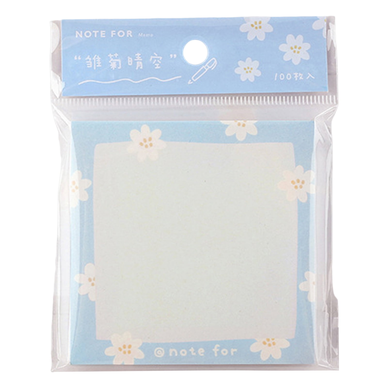 Cartoon Flower Memo Notes Set- Square Shape, Large Quantity, No ...
