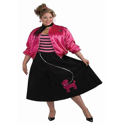Adult Poodle Skirt Set Plus Size Costume