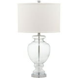 SAFAVIEH Morocco 27 in. H Solid Glam Glass Table Lamp, Clear, Set of 2 ...