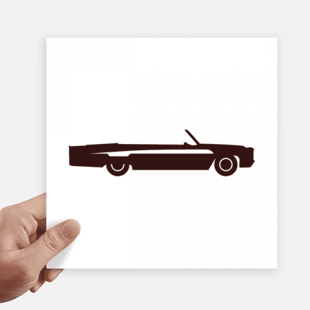 Black Geometric Classic Cars Outline Sticker Tags Wall Picture Laptop ...
