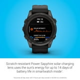 Garmin fēnix 7S Pro Sapphire Solar, GPS Smartwatch with Flashlight ...