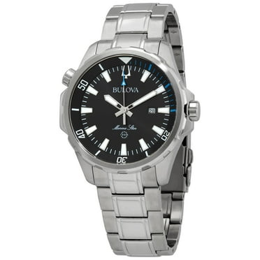 Bulova Marine Star Chronograph Blue Dial Men's Watch 97B168 - Walmart.com