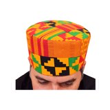 GenOne African Kente Kufi Kofi Men Hat Women Headwear 7 3/8, 59 cm, P25 ...