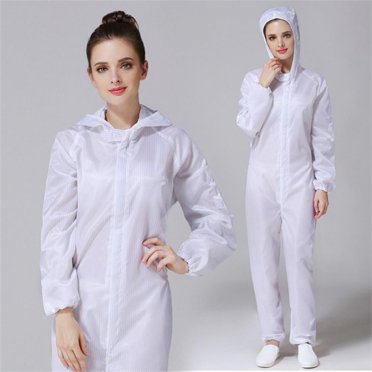 Reusable Hood Coverall Suit One-piece Isolation Gown Suit Washable ...