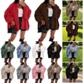 Aellinatey Womens Open Front Cardigan Sweaters Fashion Button Down Knit ...