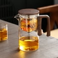 Elegant Glass Tea Brewing Pot Magnetic Absorption Tea Making Tool Home ...