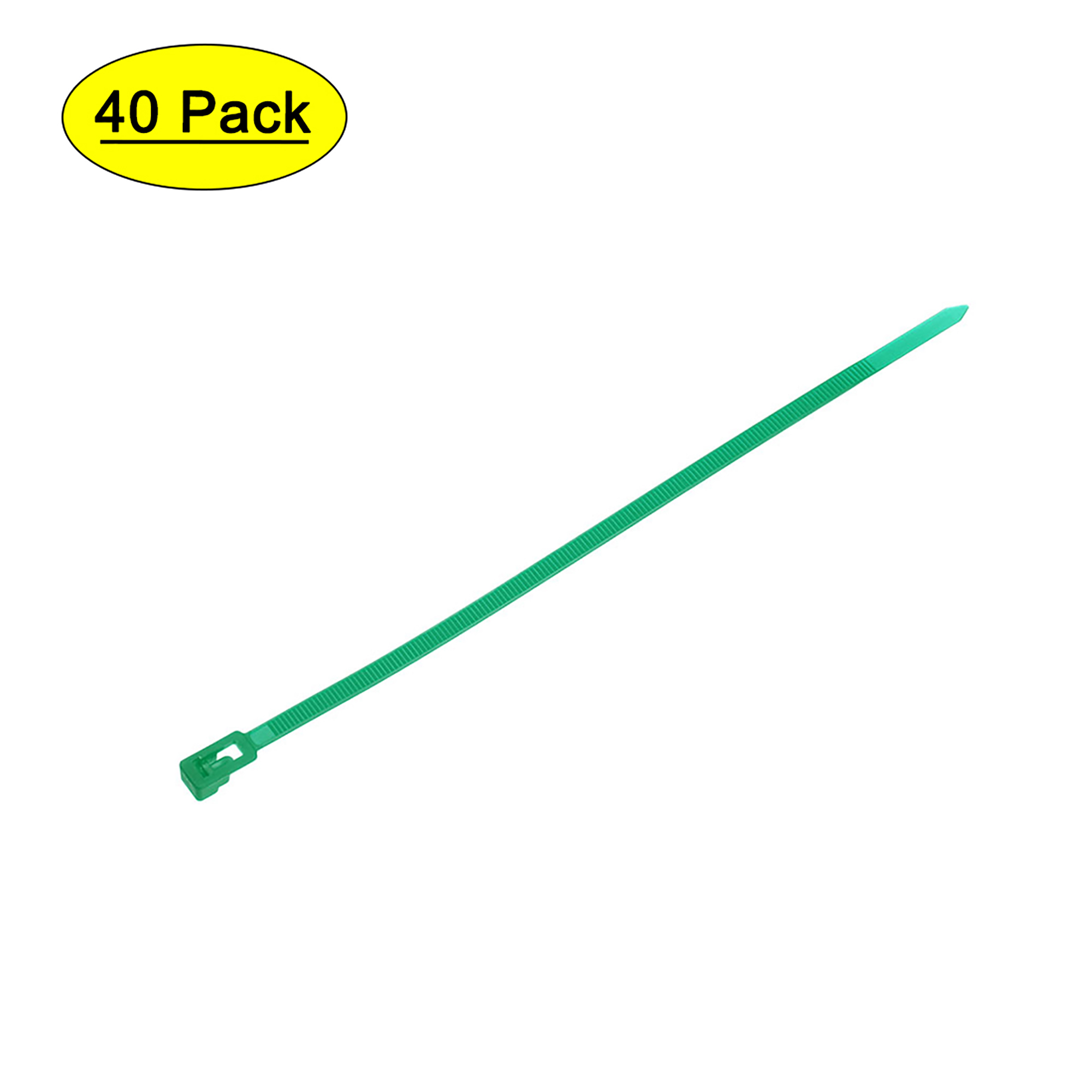 8 Inch x 0.2 Inch Green Reusable Cable Ties Adjustable Nylon Zip Ties ...