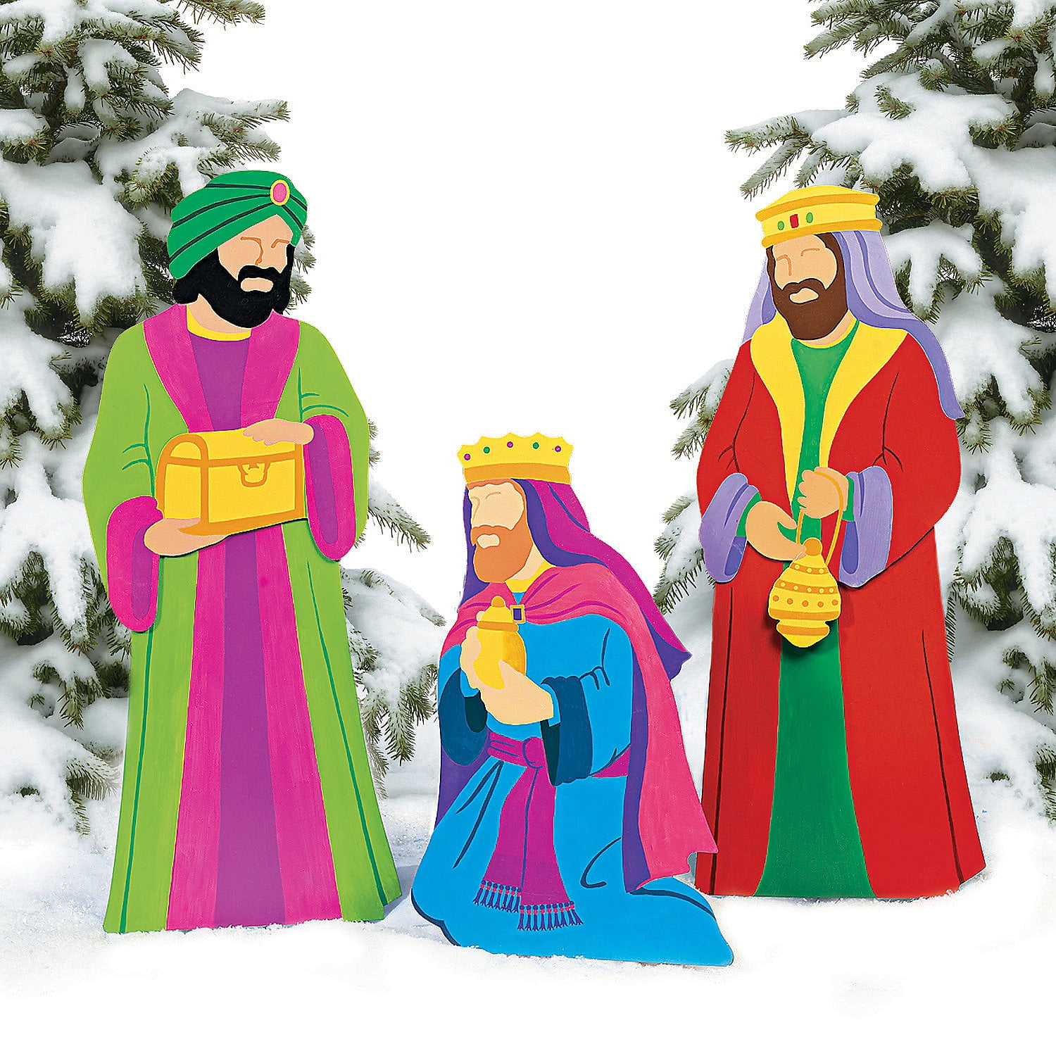 3 Kings Yard Decor - Home Decor - 3 Pieces - Walmart.com