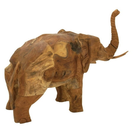 Teak Wood Elephant - Walmart.com