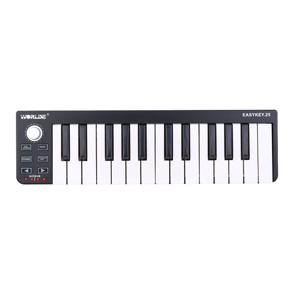 Worlde Panda mini Portable Mini 25-Key USB Keyboard and Drum Pad MIDI ...