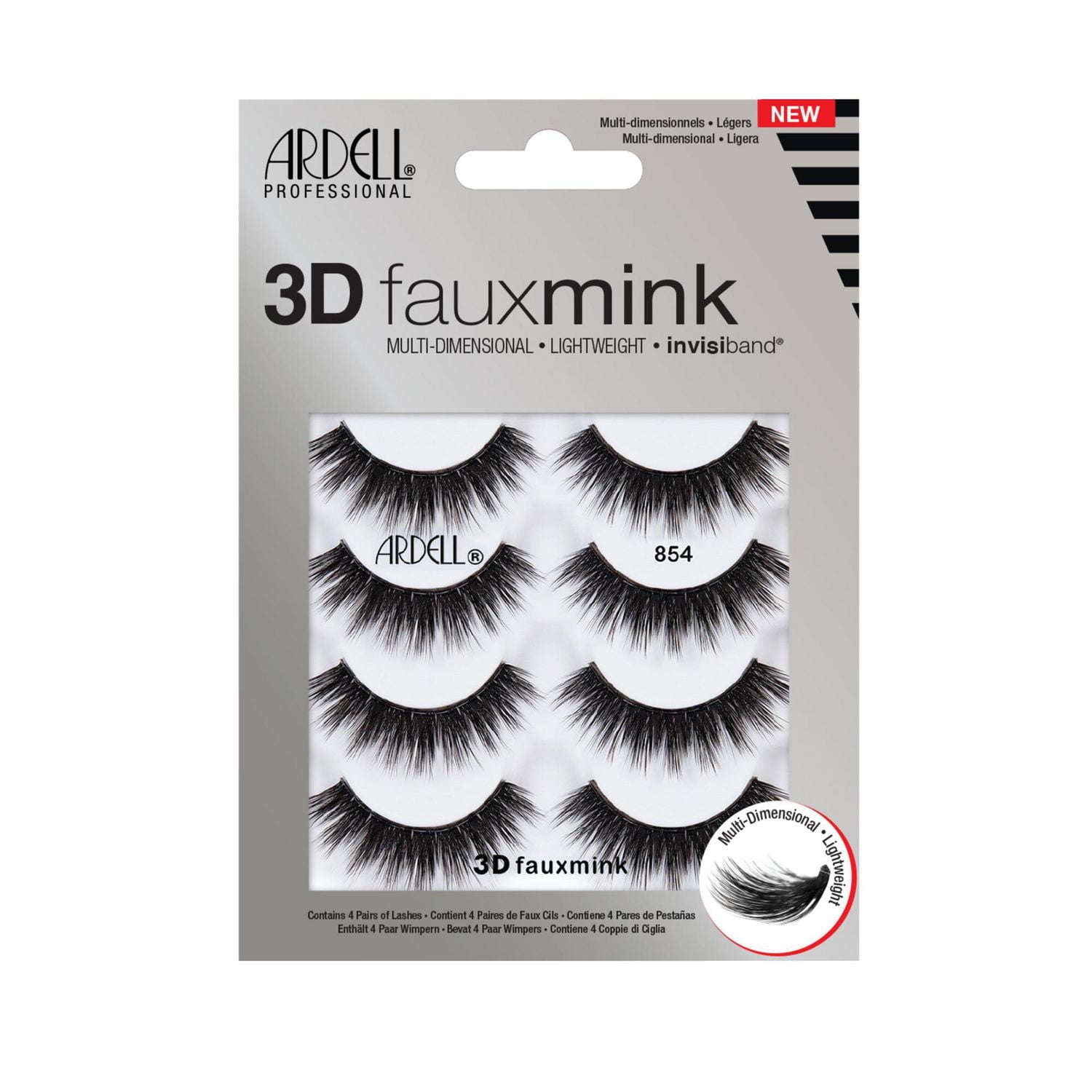 Click here for Ardell Multipack 3d Faux Mink 854 - 4 Pairs prices