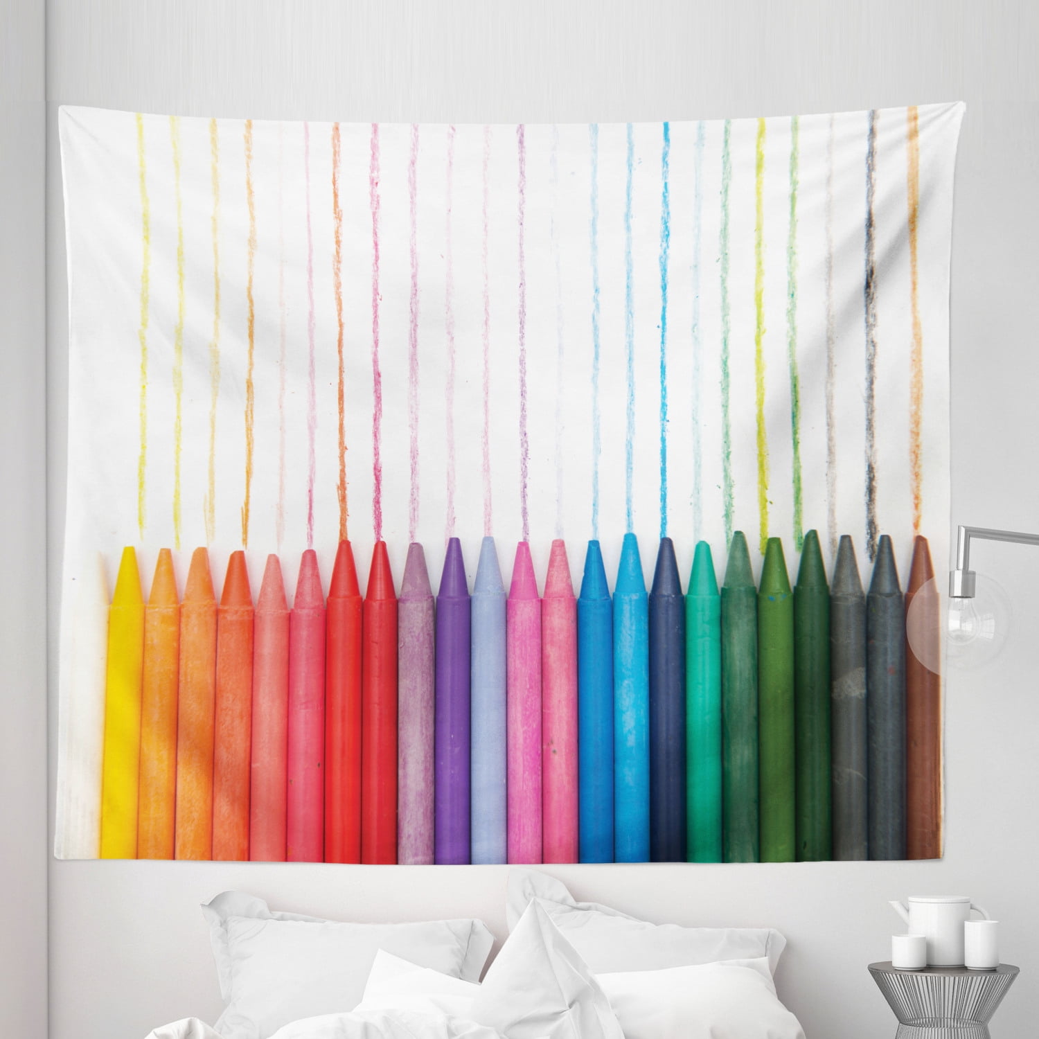 Crayon Tapestry, Photo with Color Scale of Creativity Painting Crafts ...