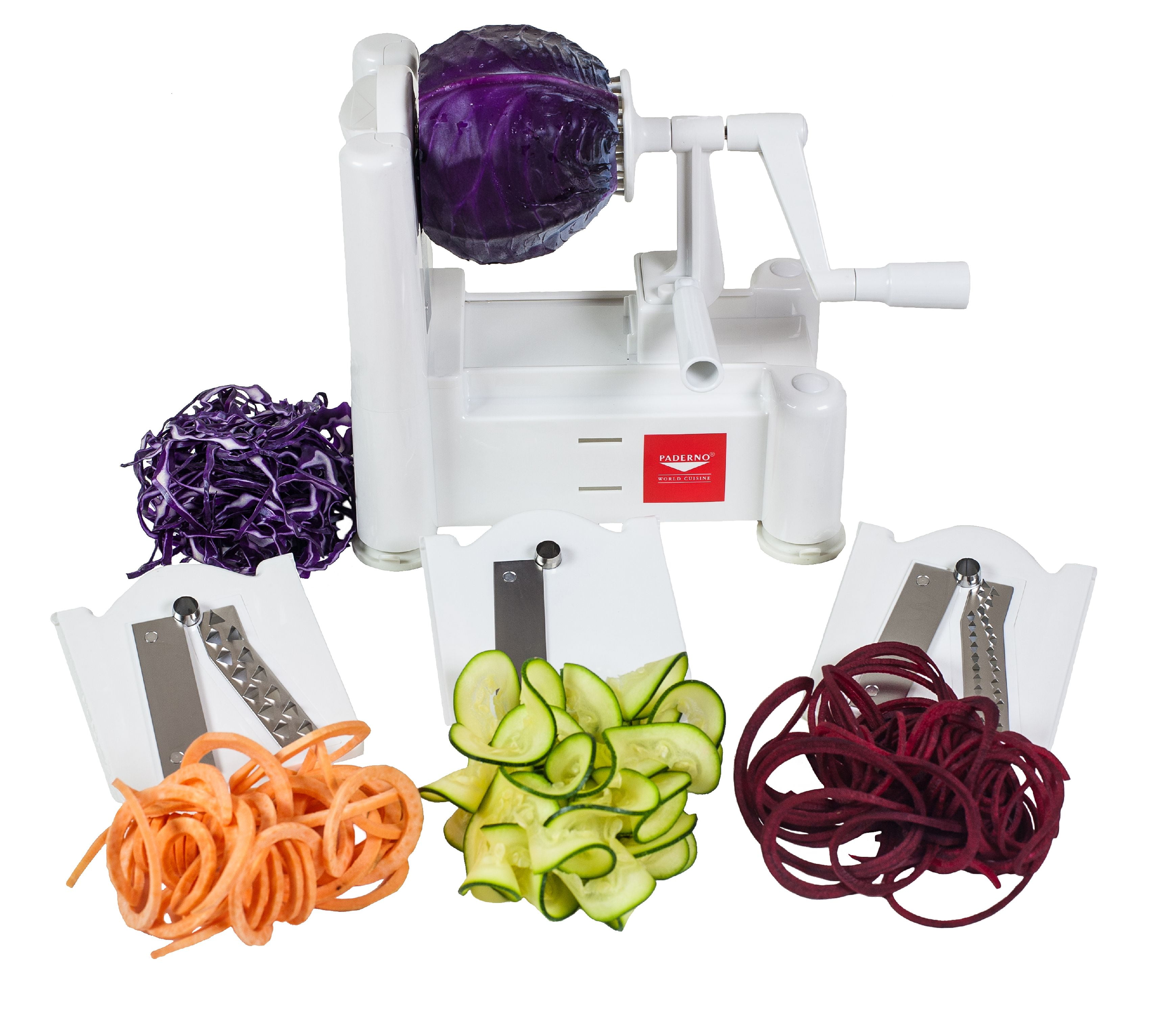 Paderno World Cuisine Spiral Vegetable Slicer, L 9 1/2" x W 5 3/8" x H ...