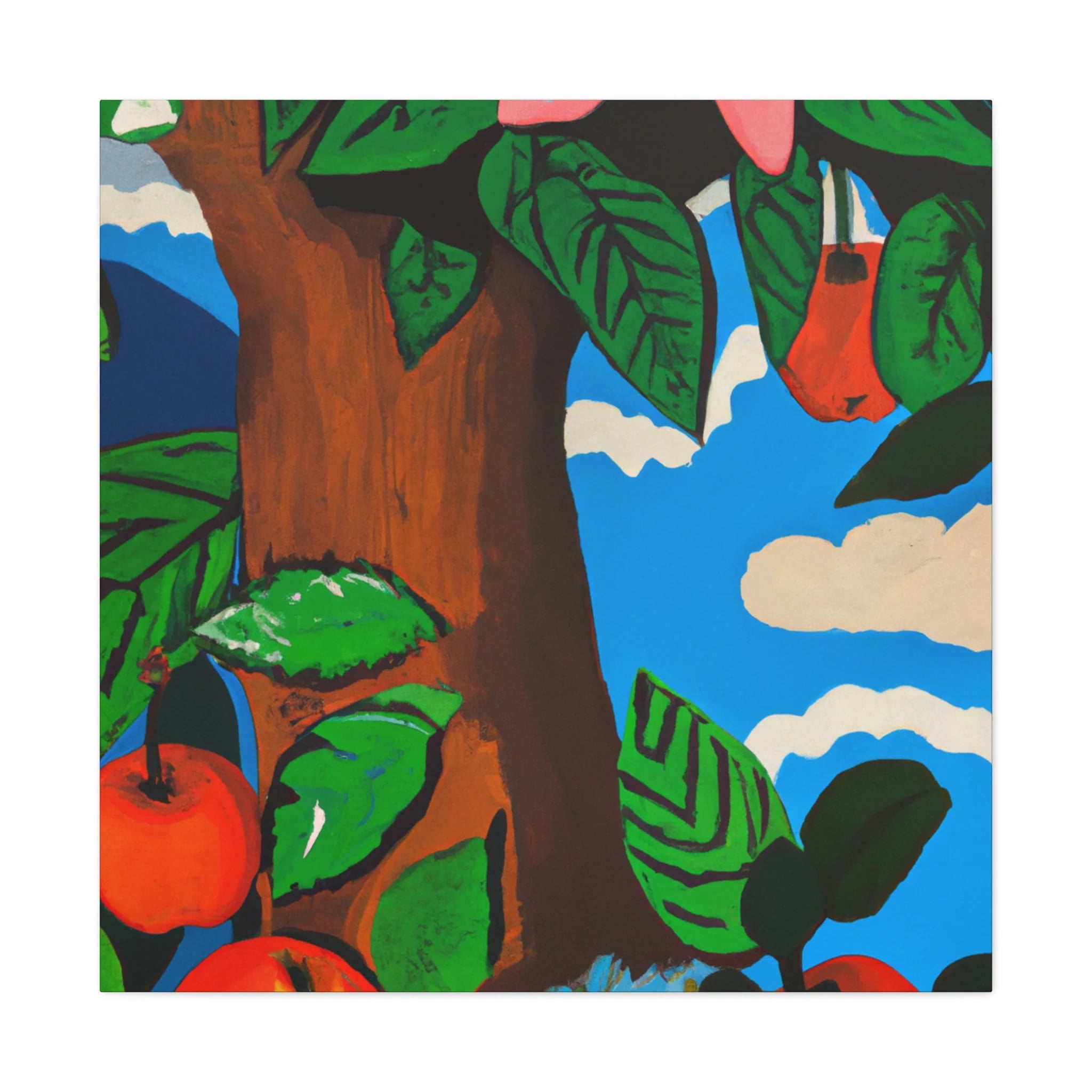 Apple Tree Pop Art - Canvas - Walmart.com
