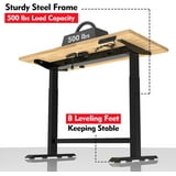 WORKPRO 48" Electric Desk, Adjustable Height, Dual Motor, 500 lbs Load ...