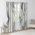 Abstract Curtains Blackout Abstract Curtains, Swirl Pattern Window ...