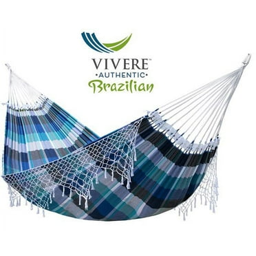 Vivere Portable Double Hammock with Steel Stand for Travel & Camping ...