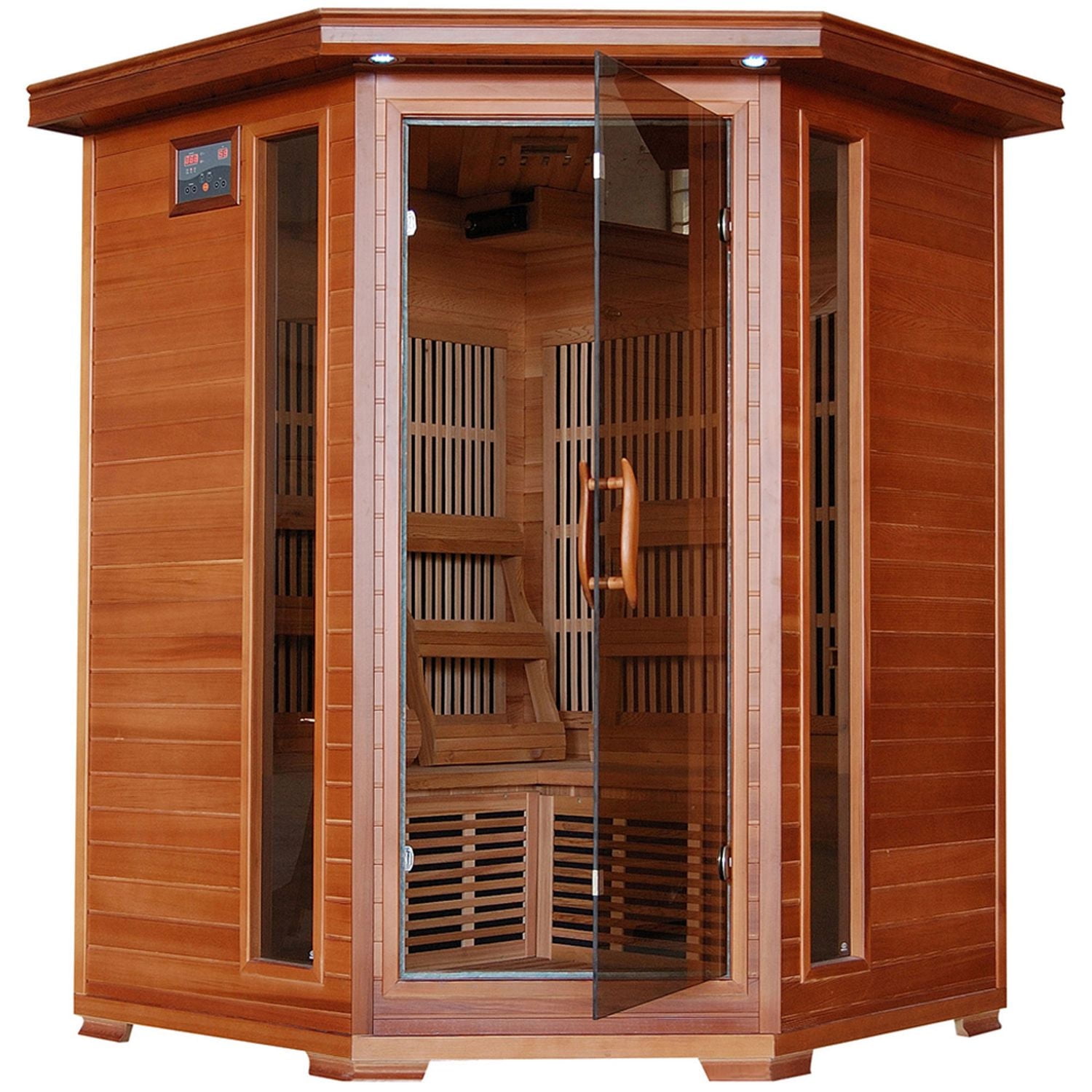 Click here for Radiant Saunas 3-Person Cedar Corner Infrared Saun... prices