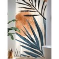 Bohemian Nordic Sheer Curtains 96 Inch Long 1 Panel Green Orange Simple ...