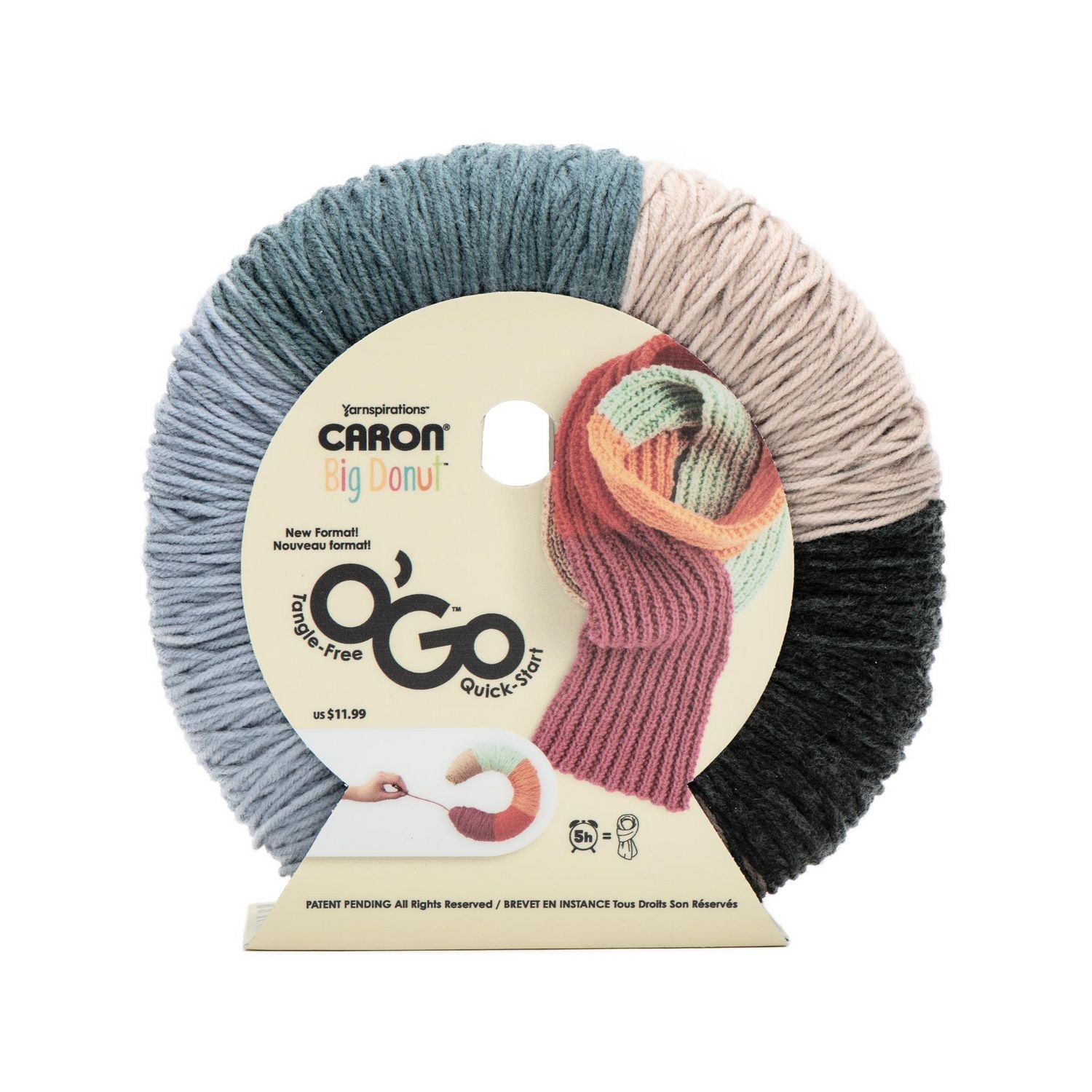 Click here for Bernat Caron Big Donut Ogo #4 Worsted (Medium) Acr... prices