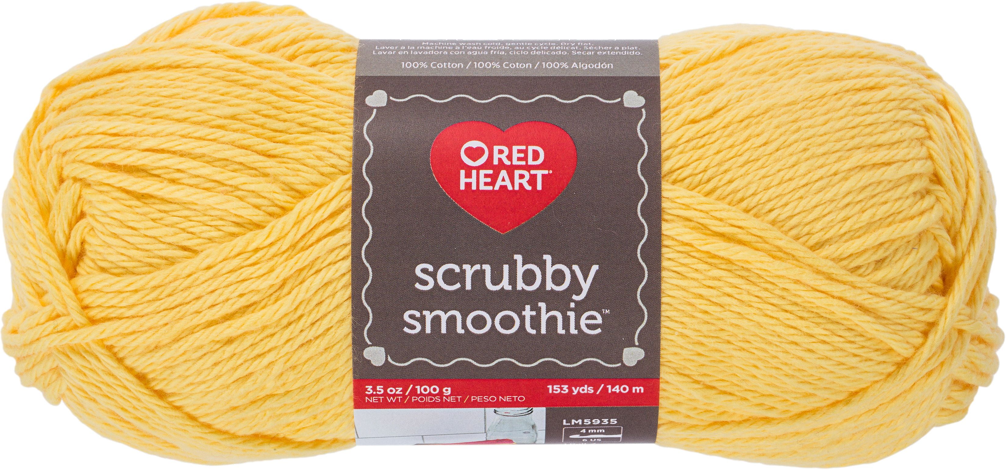 Red Heart Scrubby Smoothie Yarn-Lemony - Walmart.com