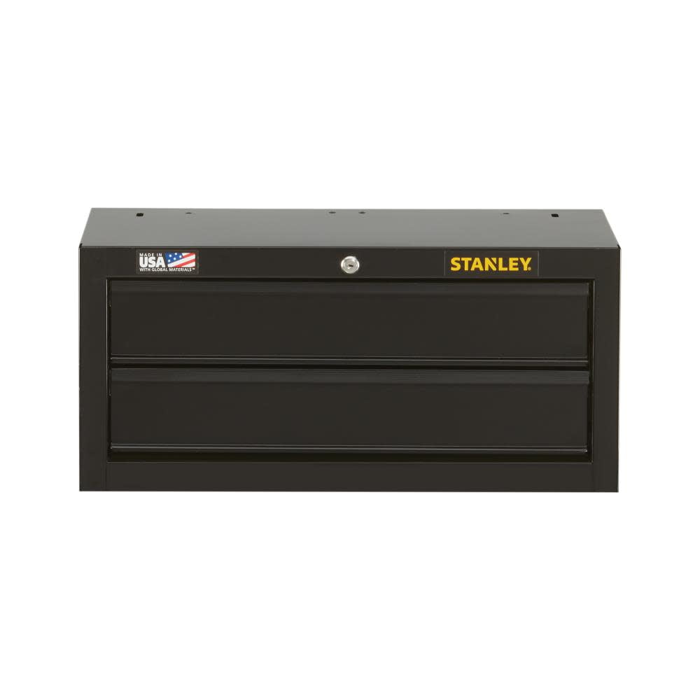 STANLEY Stst22621Bk 26 In. W 100 Series 2-Drawer Middle Tool Chest ...