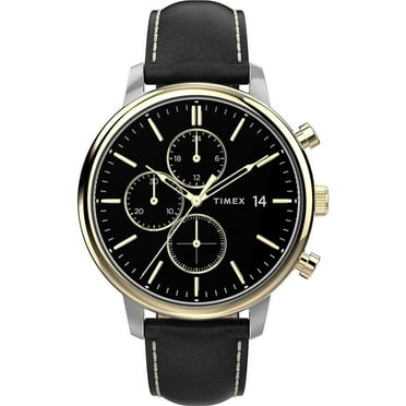 Timex Tw2p87900 Unisex Watch Iq World Time Bi-metal Tan Strap - Walmart.com