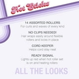 Conair HOT STICKS, Silicone Hot Roller Set with 7 Small and 7 Medium ...