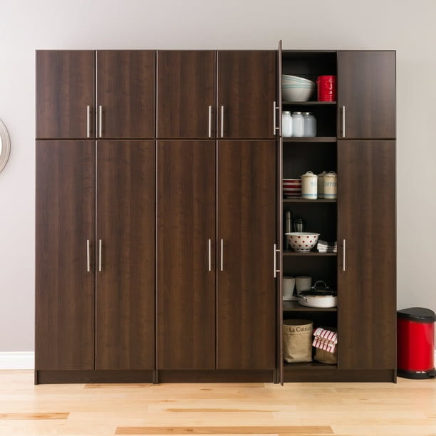 Prepac Espresso Elite Utility Storage Cabinet Set D - 6 Pieces ...