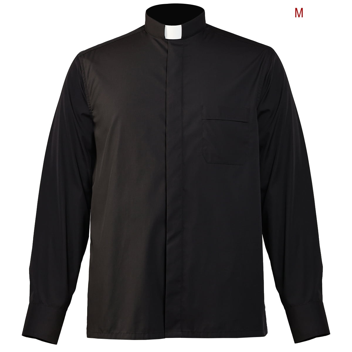 BLESSUME Clergy Men's Shirt with Tab Collar Minister Preacher Priest ...