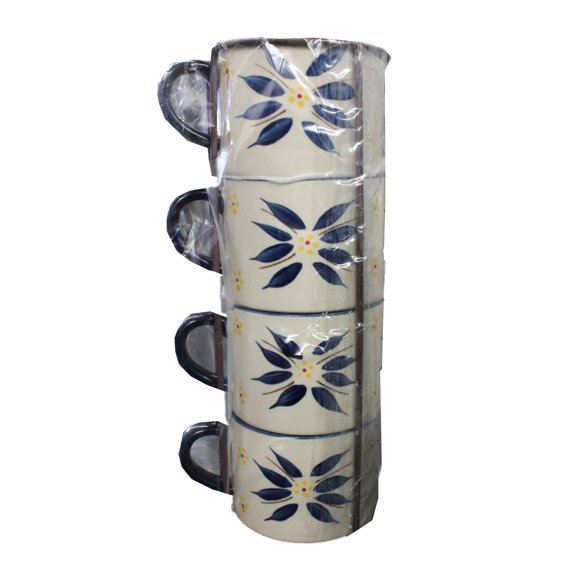 Stackable Coffee Mugs With Rack