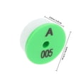 BESTYASH 100Pcs Green Rabbit Ear Tags with Dropresistant Design for ...
