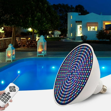 Waterproof LED Pool Light Bulb with Remote Control for Inground ...