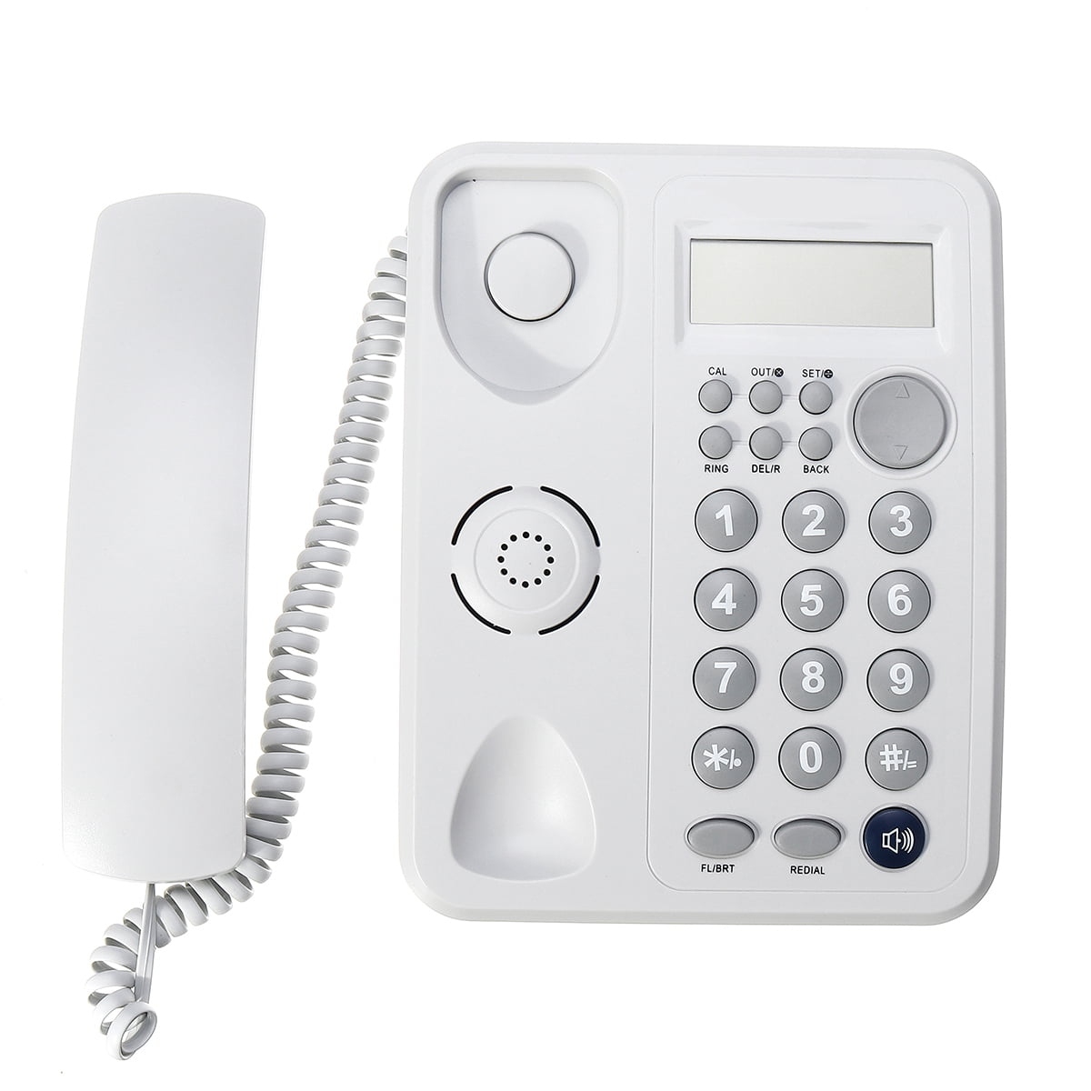 Black White Desktop Home Business Office Corded Phone Telephone LCD ...